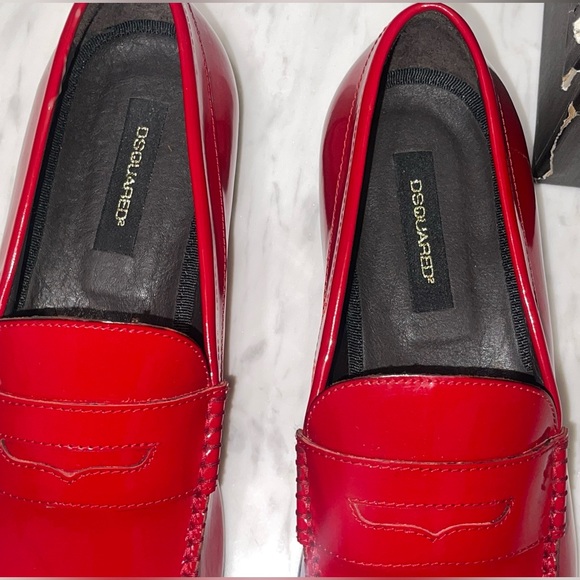 DSQUARED2 | Shoes | Dsquared Mens Lacquered Loafers Size 45 | Poshmark